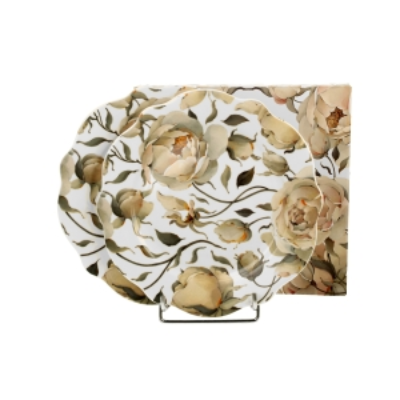 Tanjiri set 2 - English Roses, White