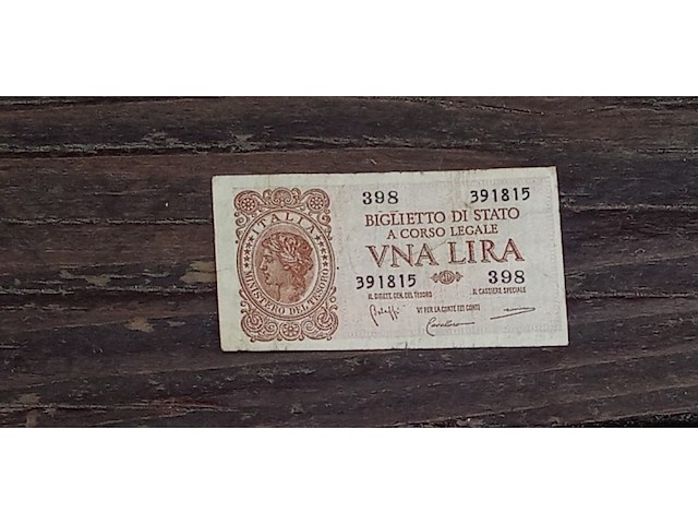 ITALIA 1 LIRA 1944