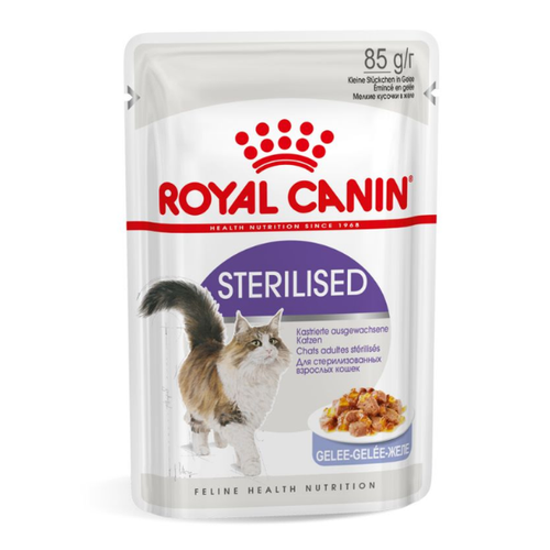Royal Canin STERILISED IN JELLY, vlažna hrana za mačke 12x85g
