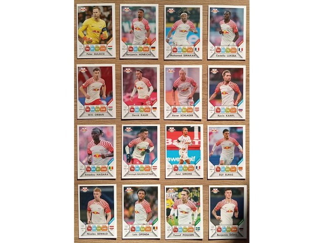 2024/25 UCL RB LEIPZIG 16 kartica - Kompletan lot
