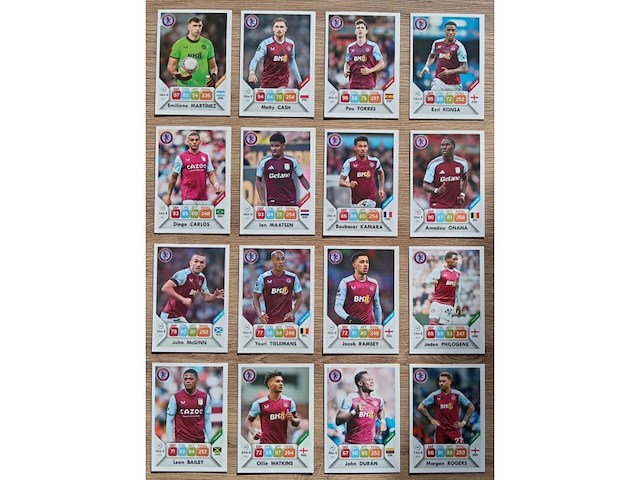 2024/25 UCL ASTON VILLA 16 kartica - Kompletan lot