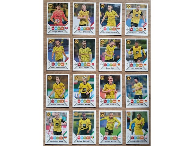 2024/25 UCL BORUSSIA DORTMUN 16 kartica - Kompletan lot