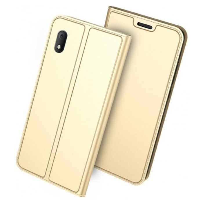 MCLF12-SAMSUNG A72 * Futrola Leather Luxury FLIP Gold (179)