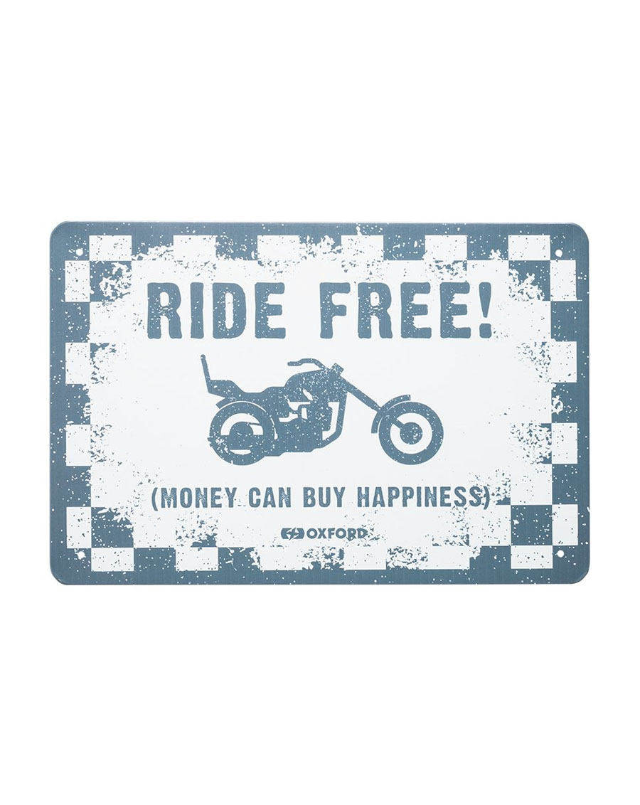 Oxford metalni znak Ride Free