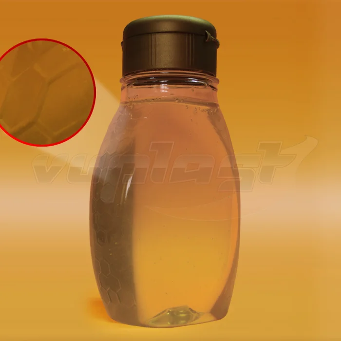 Plastična PET tegla 210 ml sa bordurom saća
