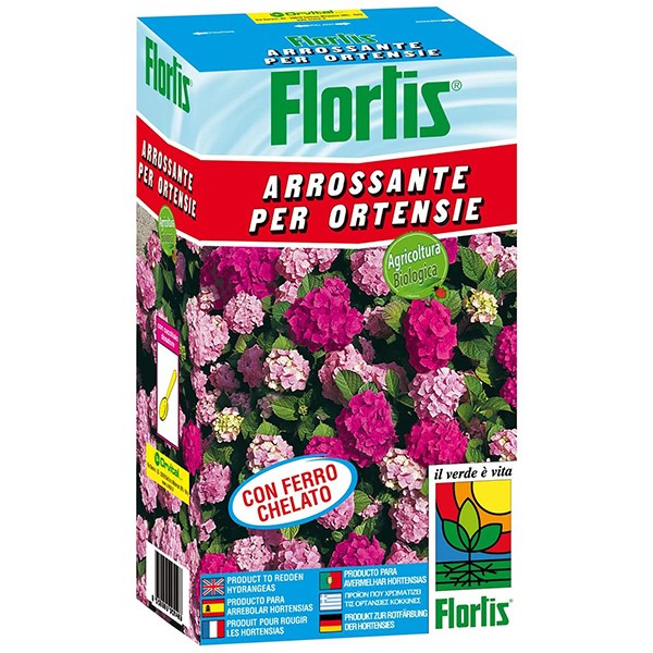 Granulisano đubrivo za hortenzije 500 gr- Arrossante per Ortensie Flortis -za postizanje crvene boje hortenzija