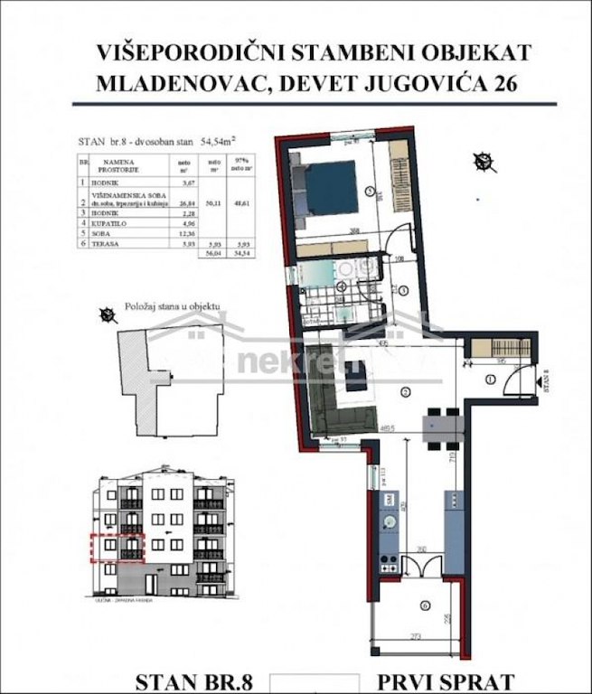 Prodaja, Stan, Mladenovac, devet jugovića