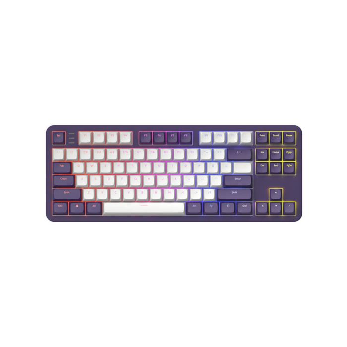 Tastatura Dark Project ALU87A Violet/White - US