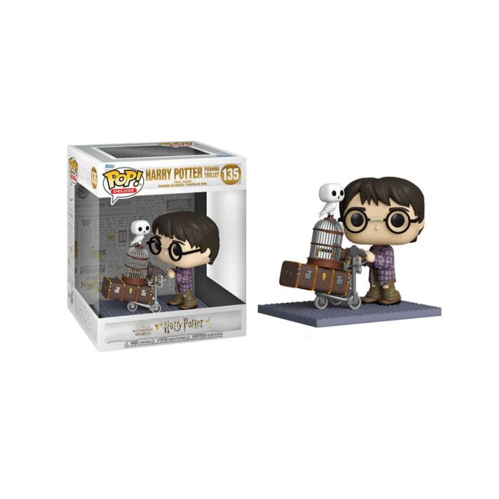 Figura Funko POP! Harry Potter Deluxe - Harry Pushing Trolley