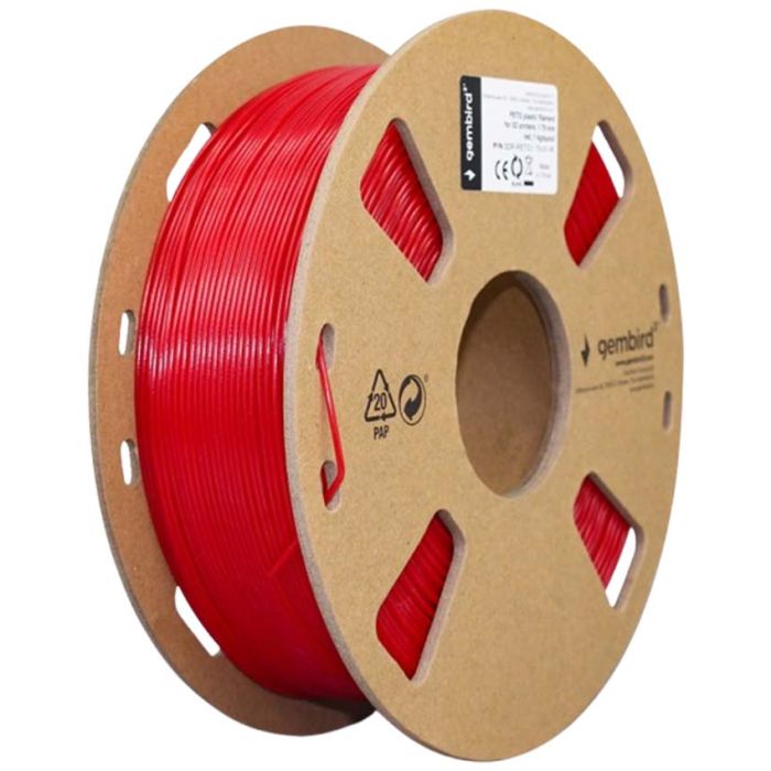 Filament Gembird PETG 3DP-PETG1.75-01-R 1.75mm 1kg Red