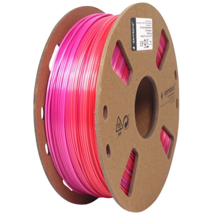 Filament Gembird 3DP-PLA-SK-01-RP Svilenkasti Duga 1.75mm 1kg Red/Purple