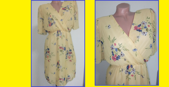 ❤️EXSUP❤️NOVO-floral dezen haljina S/36