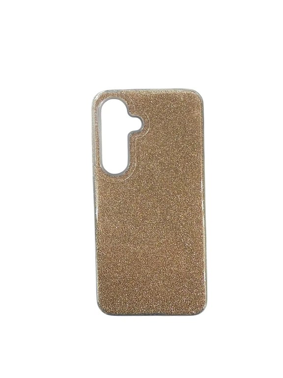 Maska Crystal Dust za Samsung S25 zlatna