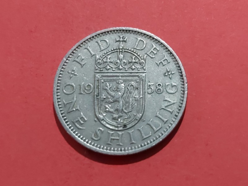 Britanija - one shilling 1958 god