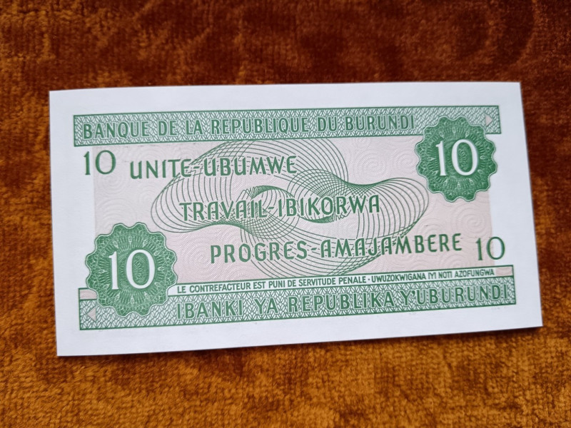 Burundi 10 franaka,2003 god.UNC