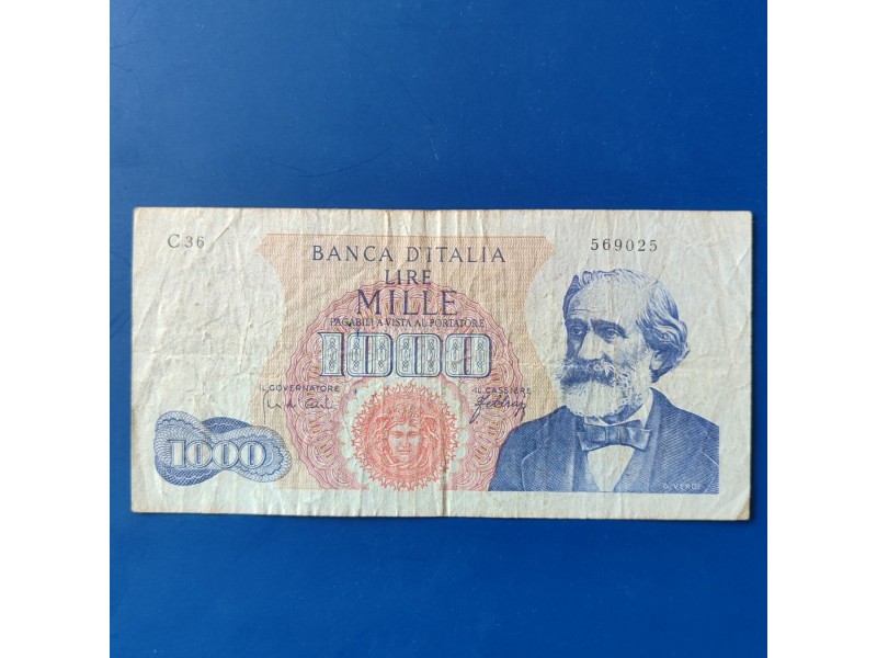 1000 LIRA 1962