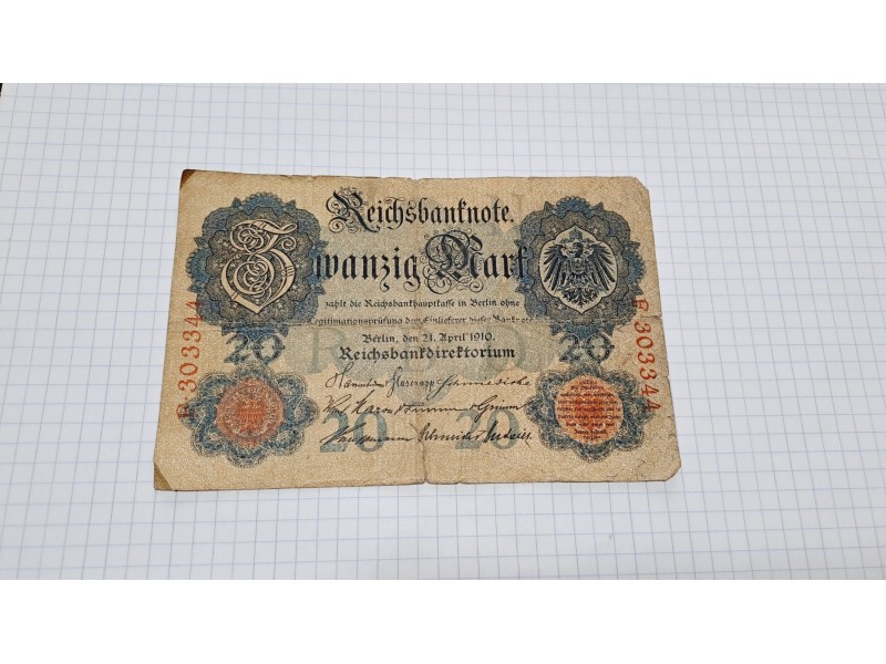 NEMACKA 20 MARK 1910 GODINA