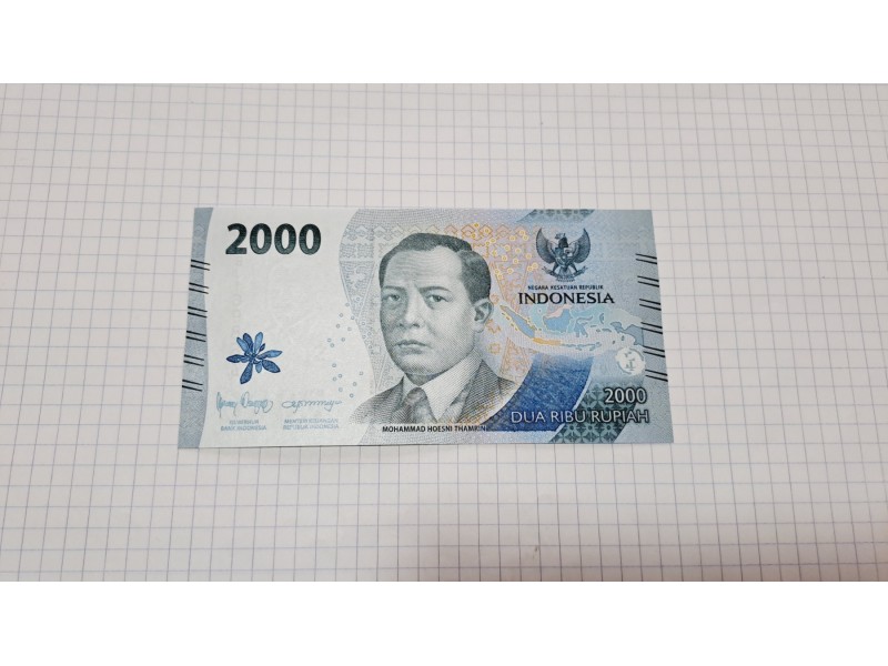 INDONEZIJA 2000 RUPIAH 2022 GODINA *UNC*