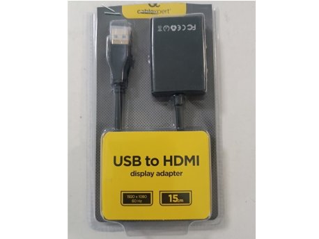 GEMBIRD USB-A 3.0 na HDMI display adapter, Crni OUTLET