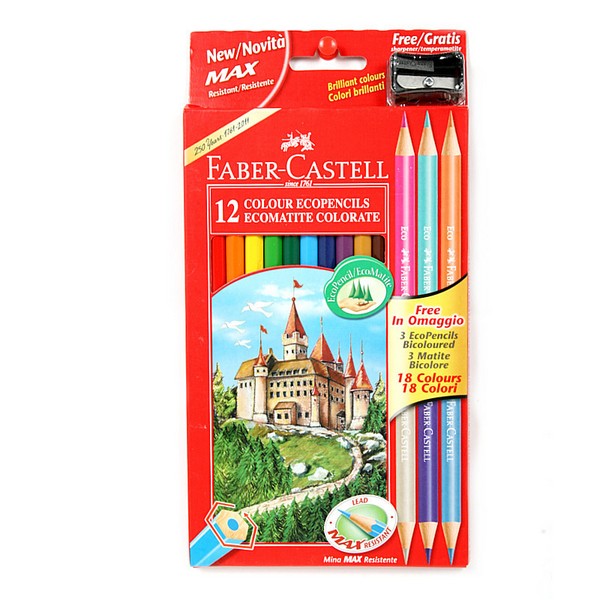 Faber-Castell FC BOJICE DRVENE 1/12 + 3 BICOLOR 120112+3IT110312