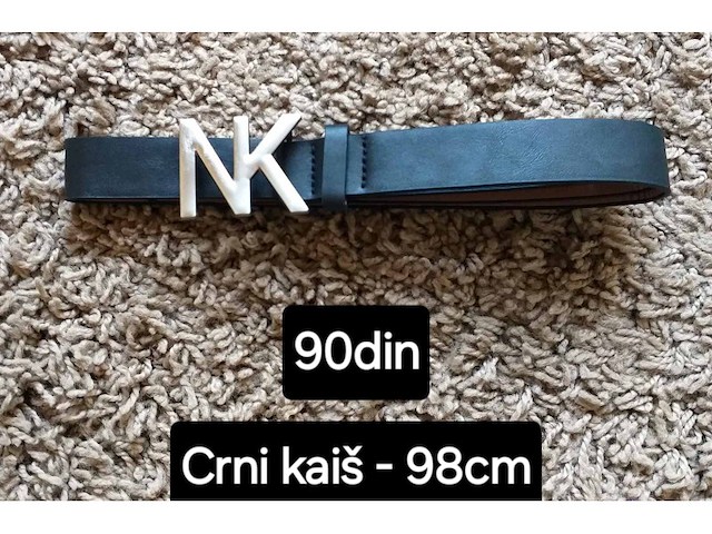 Ženski kaiš crne boje 98cm