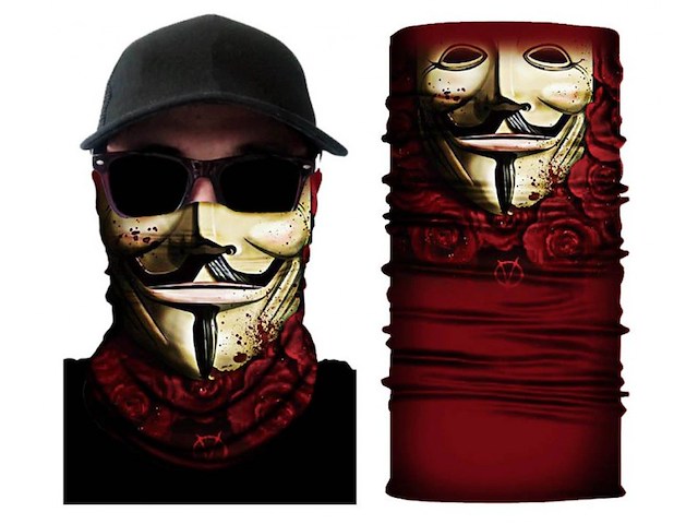 Bandana Marama V For Vendetta Sal Potkapa Maska Model 2