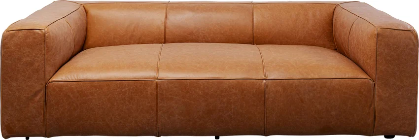 Sofa Cubetto Smart Leather Light Brown 220cm