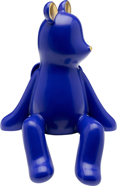 Ukrasna figura Sitting Bear Blue 20cm