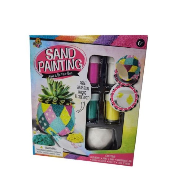 MILLATOYS Kreativni set Sand painting flowerpot ss-22-103