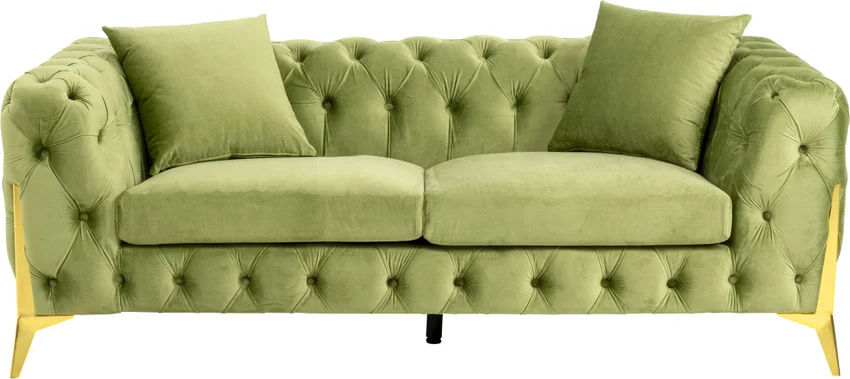 Sofa Bellissima 2-Seater Velvet Green 200cm