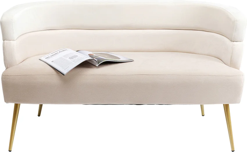 Sofa Sandwich 2-Seater Cream 125cm