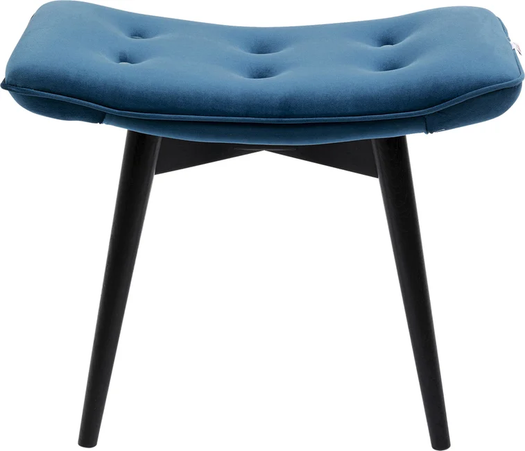 Tabure crna Vicky Velvet Bluegreen 59x37cm