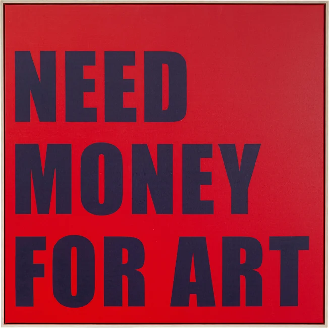 Slika sa ramom Need Money 80x80cm