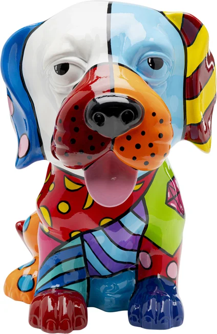 Ukrasna figura Dog Patchwork 35cm