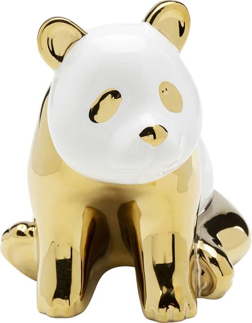 Ukrasna figura Sitting Panda Gold 18cm