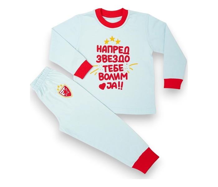 PIDZAMA DECIJA CRVENA ZVEZDA MINT 24 VEL.2