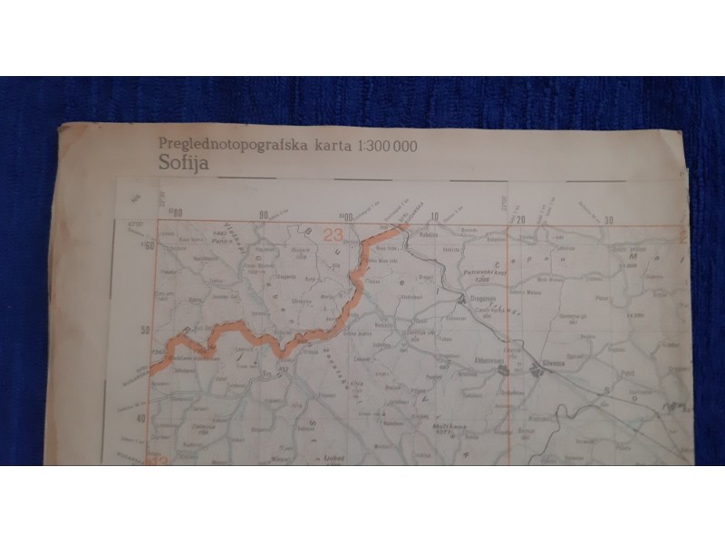 Preglednotopografska karta SOFIJA
