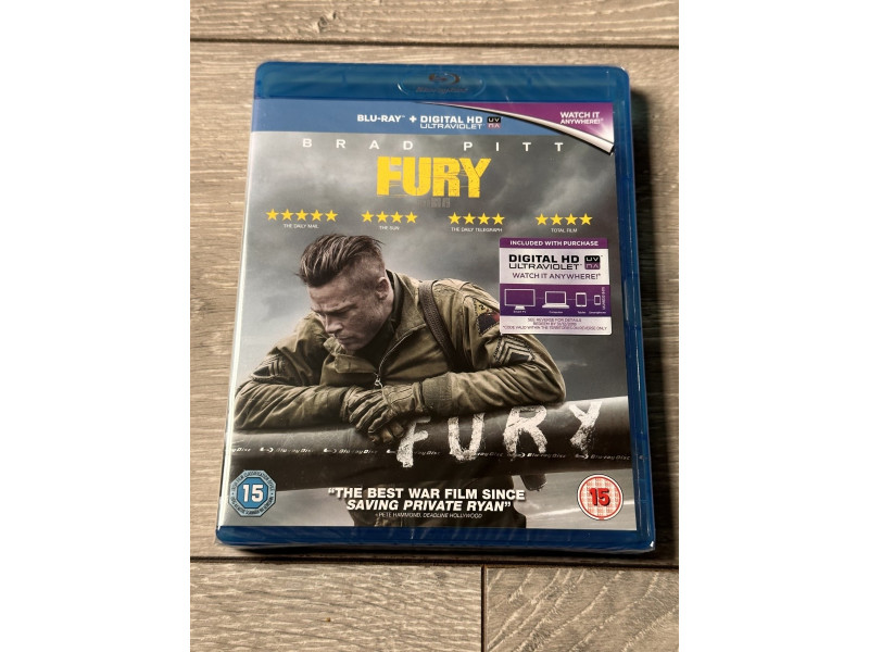 Fury - Blu Ray+ digital hd ( Novo)