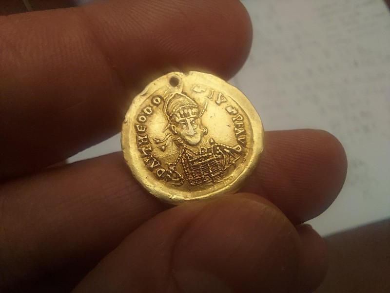 Theodosius II, Solidus ultra redak Rimski zlatnik 4.4 g