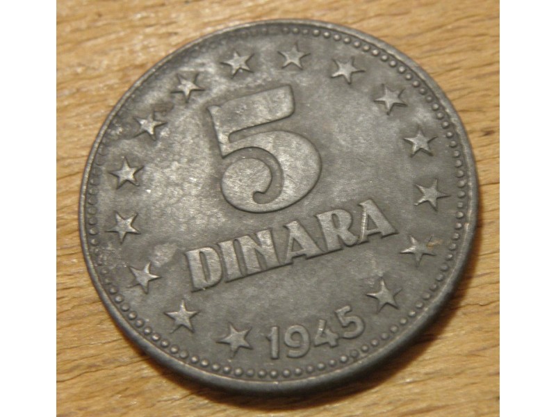 5 DINARA 1945