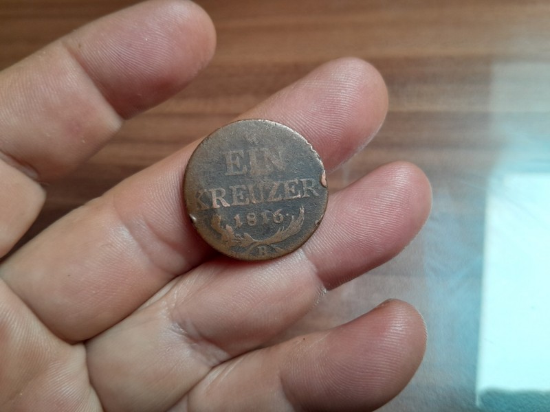 Austrija 1 krajcer 1816 B