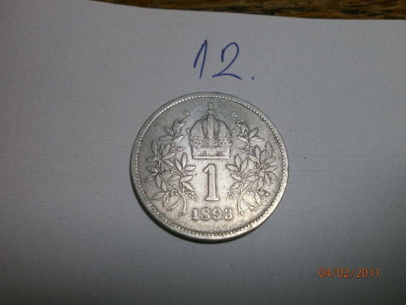 1 Korona 1893 srebro