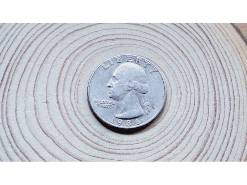 USA QUARTER DOLLAR 1986 GODINA