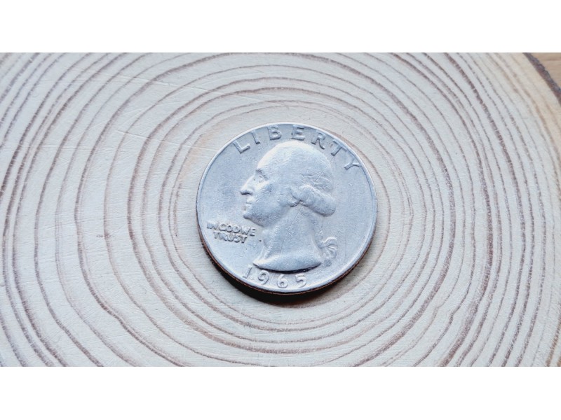 USA QUARTER DOLLAR 1965 GODINA