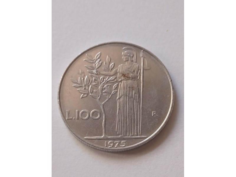 100 Lira 1975.g - Italija -