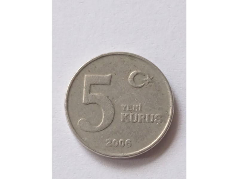 5 Yeni Kurus 2006.g - Turska -