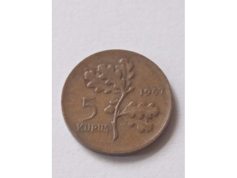 5 Kurus 1967.g - Turska -