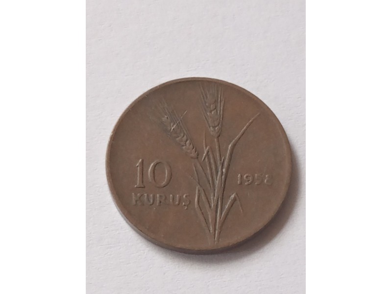 10 Kurus 1958.g - Turska -