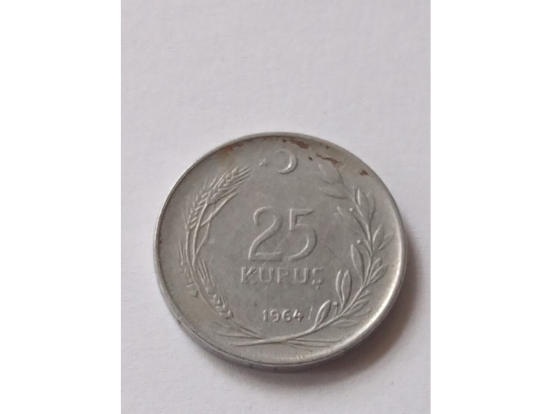 25 Kurus 1964.g - Turska -