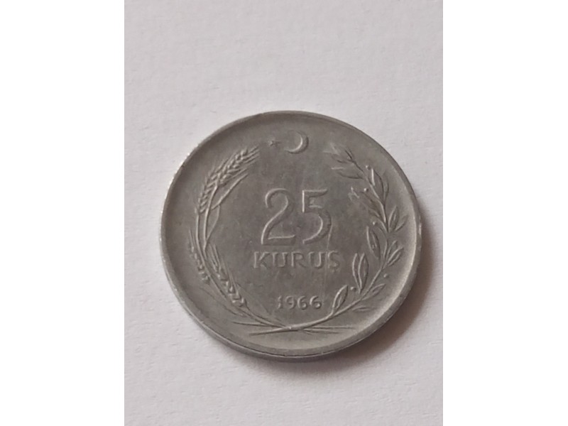 25 Kurus 1966.g - Turska -